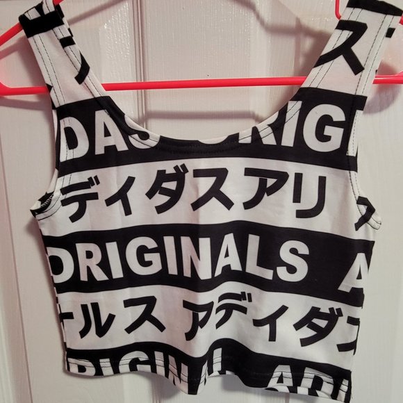 No Brand | Tops | Japanese Crop Top Danger | Poshmark